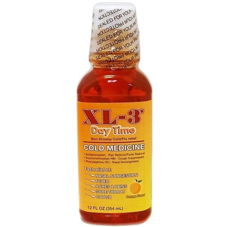 XL-3* Orange Flavor, Day Time, Cold / Flu, 12 fl Oz (354 ml) - SGI Buy ...